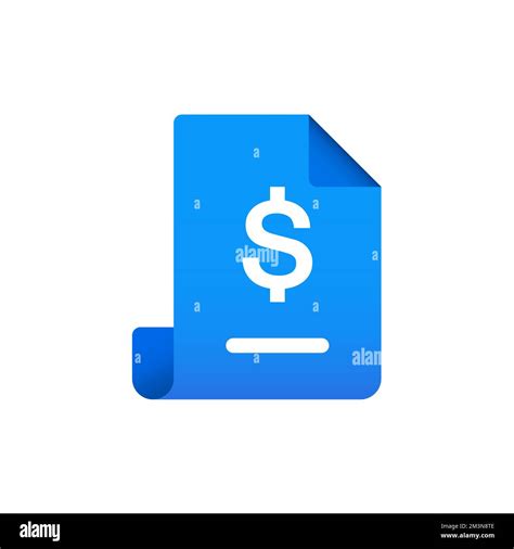 Invoice Icon Payment And Bill Invoice Tax Sign Design Paper Bank