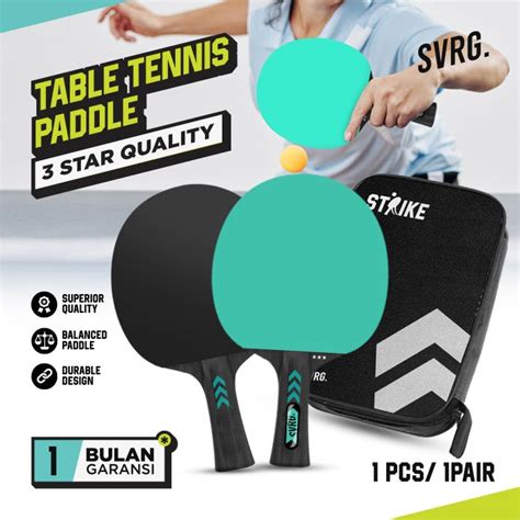 Table Tennis Paddle Raket Bet Pingpong Bat Tenis Meja Svrg