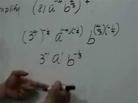 Simplify Expressions With Exponents