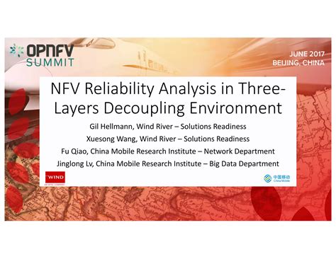 Requirement Analysis Of Vim Platform Reliability In A Three Layer