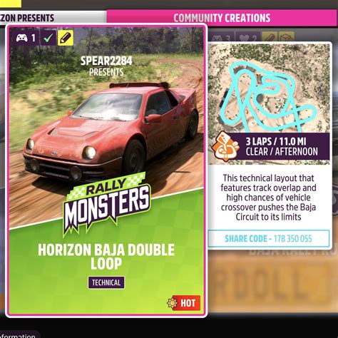 My First Community Creation The Horizon Baja Double Loop Would Love