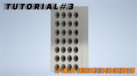 inventor professional 2022 tutorial 3 hole rectangular pattern