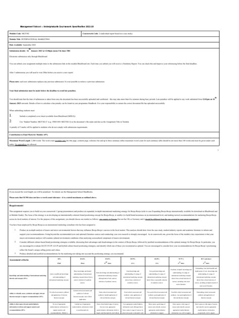 mgt382 2 coursework specification individual report 2022 2023 pdf