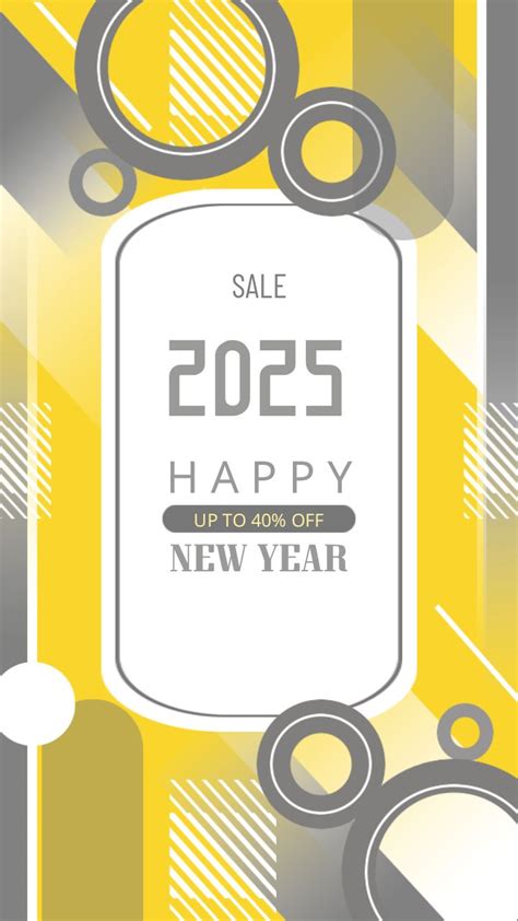 2025 happy new year greeting card background ai generated template seapik