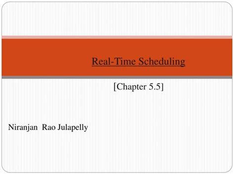 Ppt Real Time Task Scheduling Powerpoint Presentation Free Download