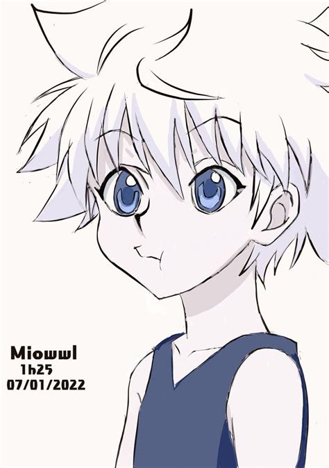 How To Draw Killua Zoldyck From Hunter X Hunter Really Easy Drawing