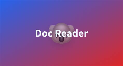 Doc Reader A Hugging Face Space By Harrim