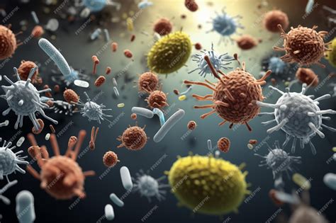 Premium Photo Microbial Contamination On Surfaces Generative Ai