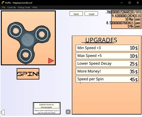 Fidget Spinner Idle Displaying Extra Decimal Points And Fonts Not Working Properly · Issue