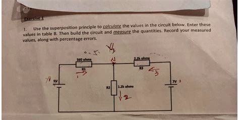 solved exercise 1 use the superposition principle to calculate the