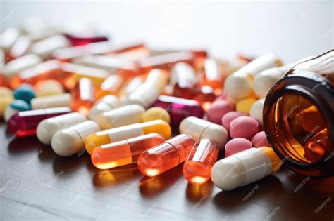 Prescription Medication Vials For Various Hormonal Disorders Premium Ai Generated Image