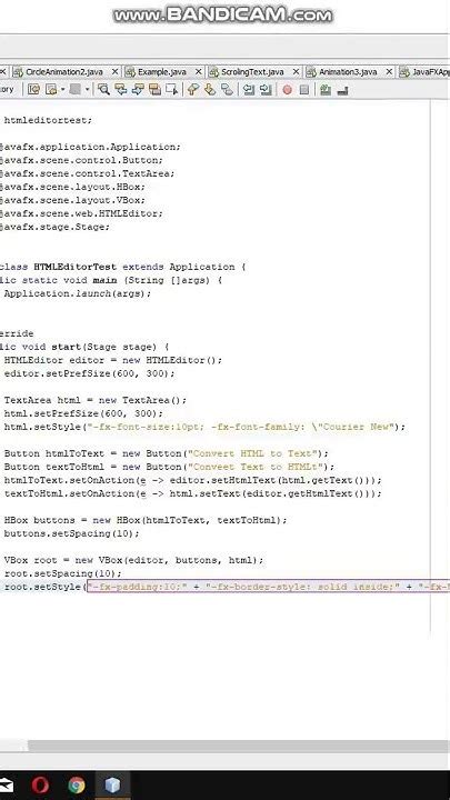 Html Editor In Javafx Example Shorts Youtube