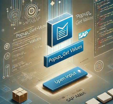 Using Popupgetvalues In Abap To Retrieve User Input By Sait Orhan Medium