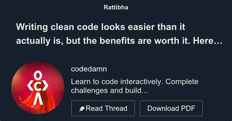 Writing Clean Code Looks Easier Than It Actually Is But The Benefits Are Worth It Here Are 7