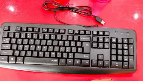 Black Rapoo Nk2600 Wired Keyboard At Rs 430 In Noida Id 2852851980562