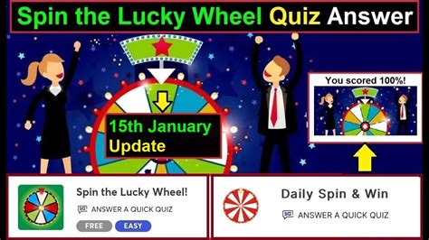 Lucky Wheel Quiz Answers Spin The Lucky Wheel Quiz Videofacts Youtube