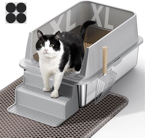 Pkbd Xl Stainless Steel Cat Litter Tray Large Litter Tray With