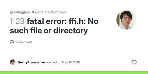 fatal error ffi h no such file or directory · issue 28 · geerlingguy