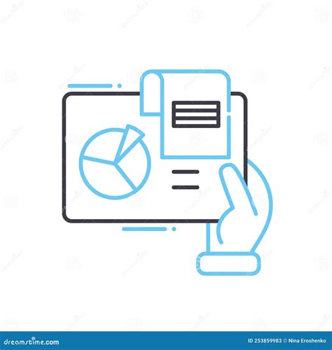 Segmentation Line Icon Outline Symbol Vector Illustration Concept Sign Stock Vector