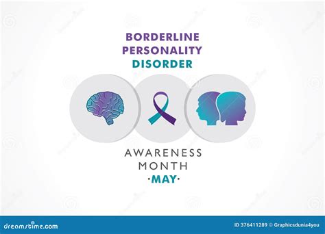 Borderline Personality Disorder Icon Vector Illustration
