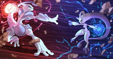 Pokemon Mew And Mewtwo Wallpaper
