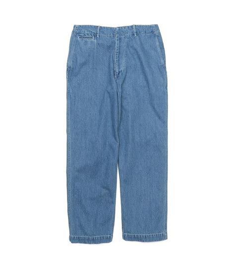 나나미카 와이드 데님 팬츠 인디고 블리치 34 사이즈 헬로마켓