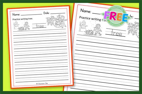 Practice Writing Tree Worksheet Classroom Star Worksheets