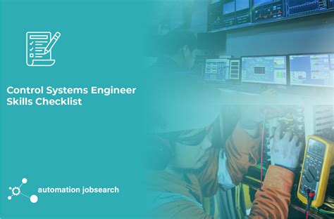 Control Systems Engineer Skills Checklist