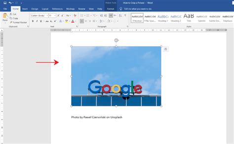 How To Crop A Picture In Word OfficeBeginner