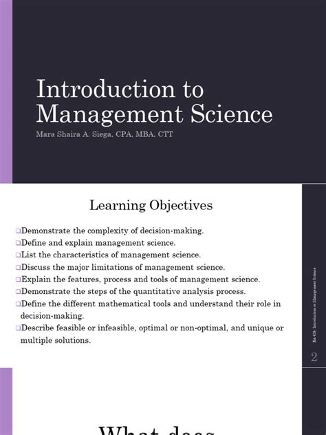 Introduction To Management Science Pdf Science Decision Making