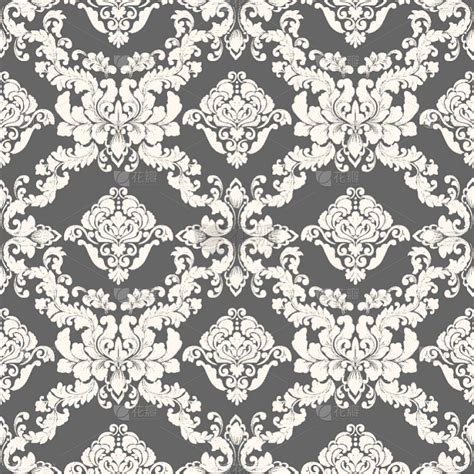 丝绸背景聚焦四方连续纹样古典风格外套高雅有叶的复杂纺织品弯曲