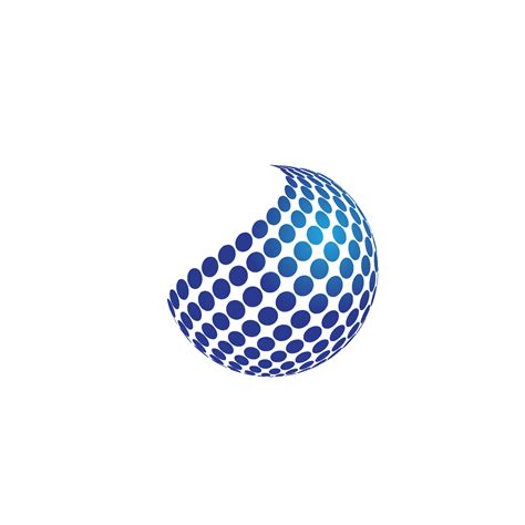 D Digital Globe Logo Design Icon Vector Illustration This Logo Is Suitable For Global Company