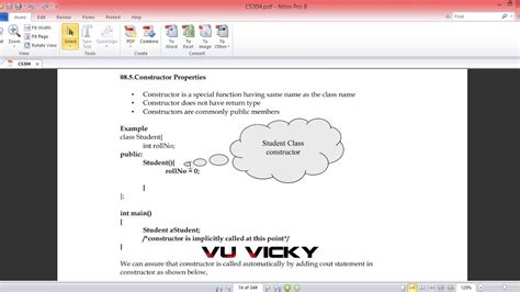 Member And Inline Functionconstructor Properties Shallowdeep Copylec 8 Cs304 Oop C Urdu