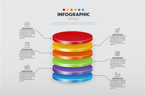 Premium Vector Vector Stack Of Colorful Circle Infographic Presentations And Business Concept