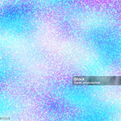 레인 보우 메쉬 유니콘 배경입니다 홀로그램 판타지 그라데이션 배경 막입니다 벡터 일러스트 포스터 안내 책자 초대장 커버 책 카탈로그에 대 한 홀로그램에 대한 스톡 벡터 아트