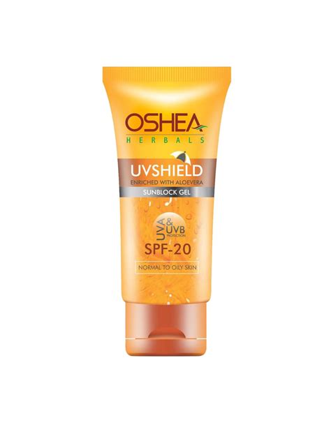 Buy Oshea Herbals Uvshield Spf 20 Sun Block Gel With Chamomile 120 G
