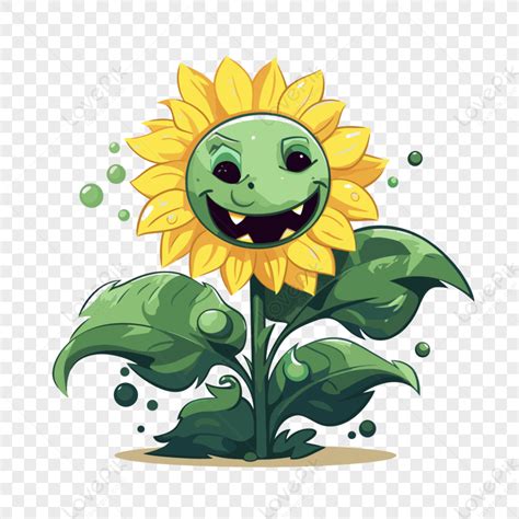 해바라기 잎 벡터만화상표클립 아트 Png 일러스트 무료 다운로드 Lovepik