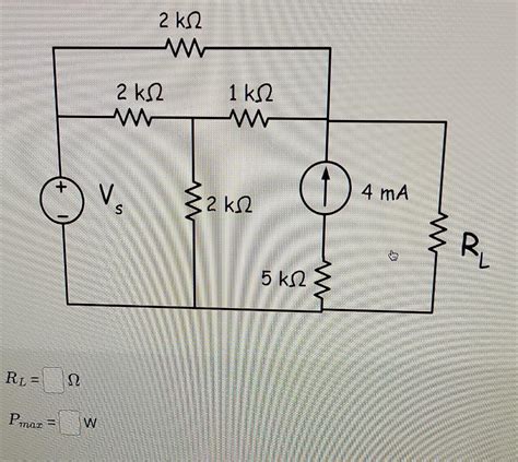 Solved Please Calculate RL Value For Maximum Power Disspa