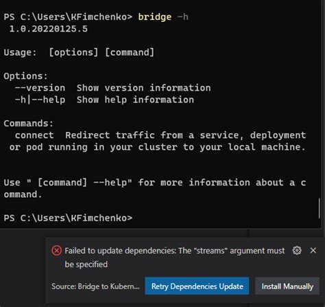 Workaround For Failed To Update Dependencies · Issue 32 · Microsoft