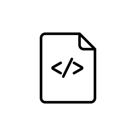 Html Code File Icon 66160563 Vector Art At Vecteezy