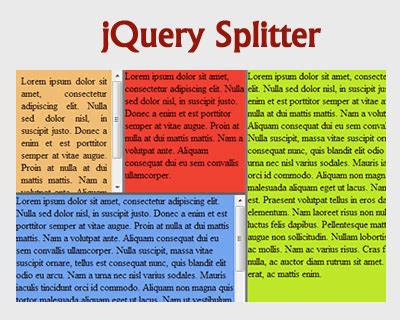 Jquery Splitter Plugin Jquery Plugins