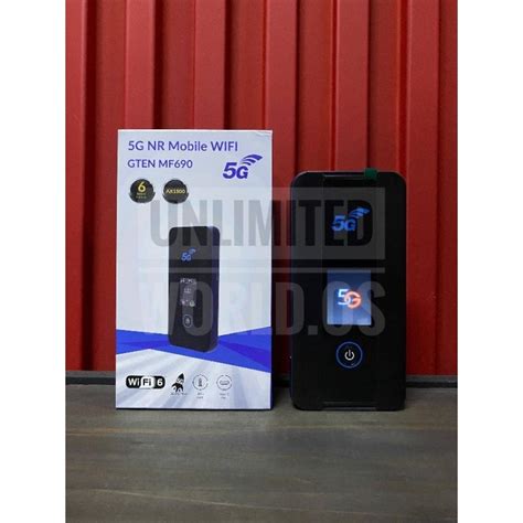 5G Mifi GTEN MF690 WiFi 6 SDX55 High Power 5000mah Capacity Battery Wireless Portable Mobile