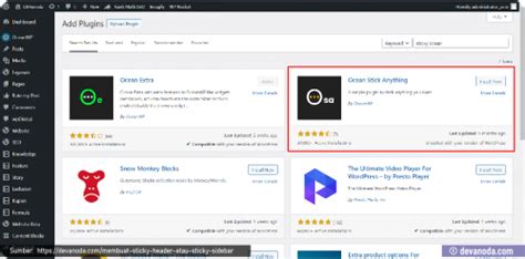 Membuat Sticky Header Atau Sticky Sidebar Di Wordpress