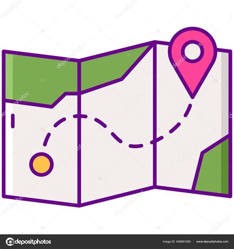 Location Map Navigation Icon Filled Outline Style Stock Vector By ©iconfinder 469691090