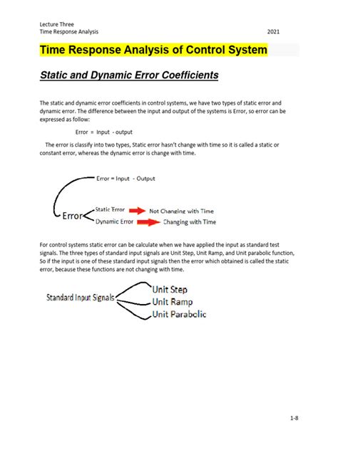 2 L3 Time Response Analysis Pdf Mathematical Analysis Function