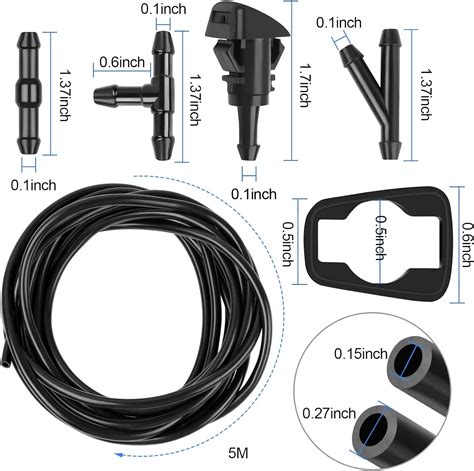 Kit De Manguera Para Lavaparabrisas Manguera De 164 Ft 12