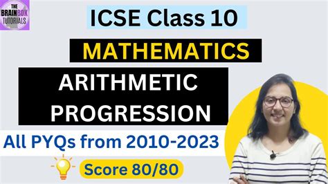 Icse Class 10 Arithmetic Progression Pyqs । Ap Previous Years Questions Youtube