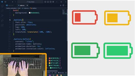 creating a dynamic battery animation with html and css web