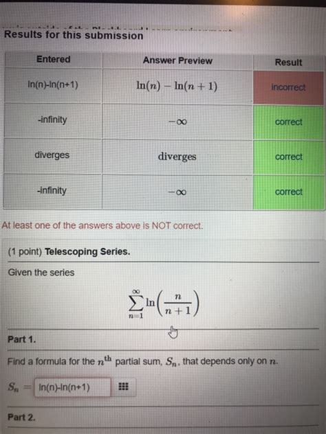 solved 2 [ 1 [2 n 2 n 1 2 n 1 incorrect the domain of