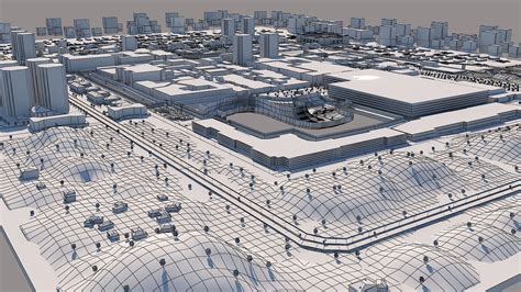 City Scene Low Poly Vr Ar Low Poly 3d Model 3d Model 25 3ds Stl Obj Fbx Dwg Unknown